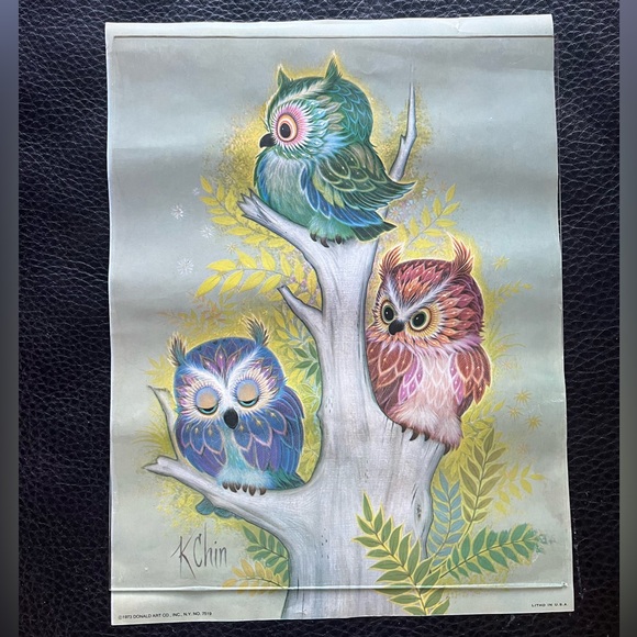 Art | 1973 K Chin Lithograph Unframed 9x12 | Poshmark